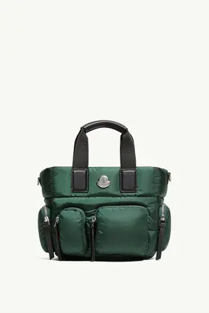 Moncler Caradoc Quilted Nylon Tote Bag - Green