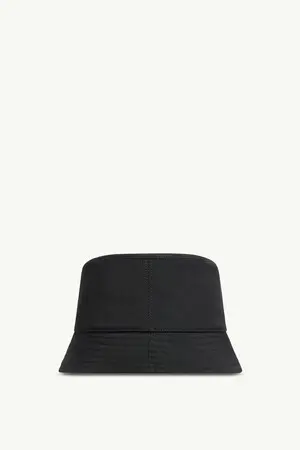 Moncler Cotton Blend Bucket Hat - Black