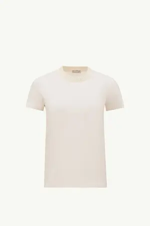 Moncler Crochet Accent Cotton T-shirt