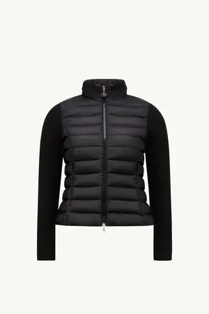Moncler Padded Wool Zip-up Cardigan