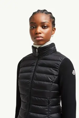 Moncler Padded Wool Zip-up Cardigan