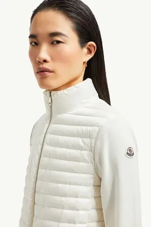 Moncler Padded Wool Zip-up Cardigan