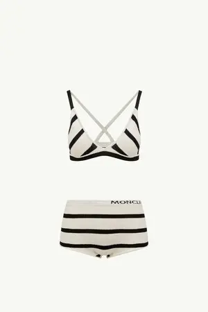 Moncler Striped Bouclé Two-piece Bikini