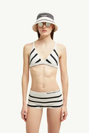 Moncler Striped Bouclé Two-piece Bikini