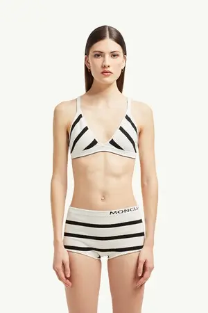 Moncler Striped Bouclé Two-piece Bikini