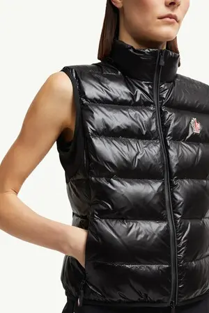 Moncler Padded Zip-up Jersey Vest