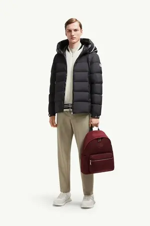 Moncler Cardere Hooded Short Down Jacket - Black