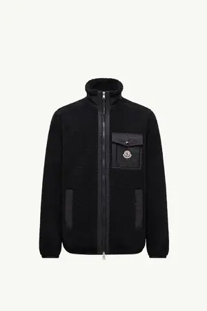 Moncler Teddy Zip-up Sweatshirt With Pocket