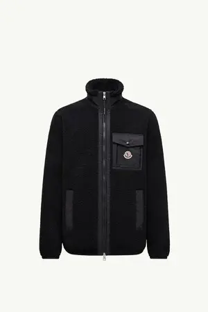 Moncler Teddy Zip-up Sweatshirt With Pocket