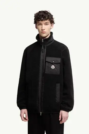 Moncler Teddy Zip-up Sweatshirt With Pocket