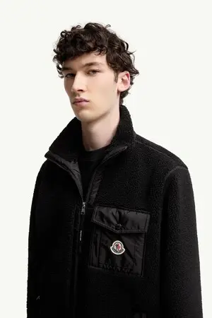 Moncler Teddy Zip-up Sweatshirt With Pocket