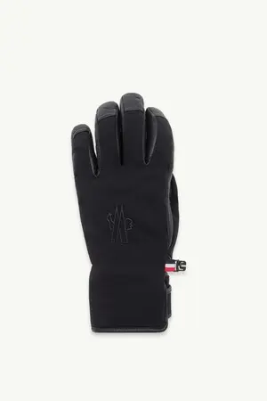 Moncler Padded Soft Shell Gloves - Black