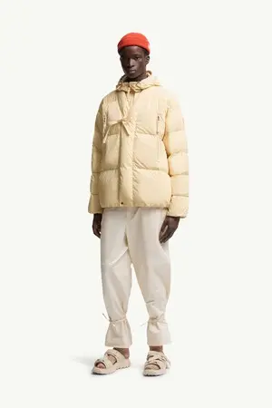MONCLER X GILGA FARM DESIGNED BY DONALD GLOVER X Gilga Farm Donald Glover Tangelo Short Down Jacket