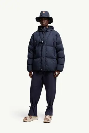 MONCLER X GILGA FARM DESIGNED BY DONALD GLOVER X Gilga Farm Donald Glover Tangelo Short Down Jacket - Blue