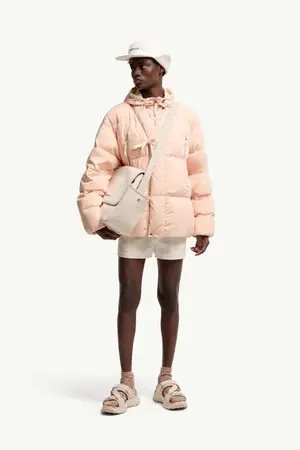 MONCLER X GILGA FARM DESIGNED BY DONALD GLOVER X Gilga Farm Donald Glover Tangelo Short Down Jacket - Pink