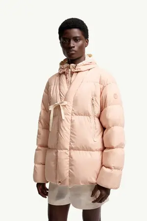 MONCLER X GILGA FARM DESIGNED BY DONALD GLOVER X Gilga Farm Donald Glover Tangelo Short Down Jacket - Pink