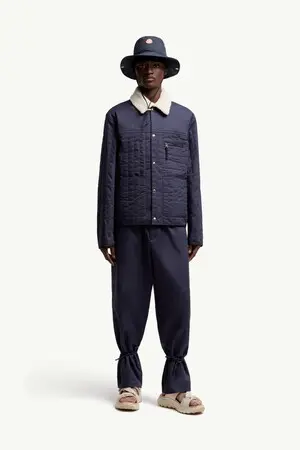 MONCLER X GILGA FARM DESIGNED BY DONALD GLOVER X Gilga Farm Donald Glover Kishus Padded Shirt Jacket - Blue
