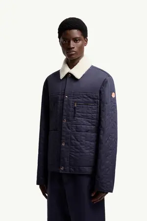 MONCLER X GILGA FARM DESIGNED BY DONALD GLOVER X Gilga Farm Donald Glover Kishus Padded Shirt Jacket - Blue