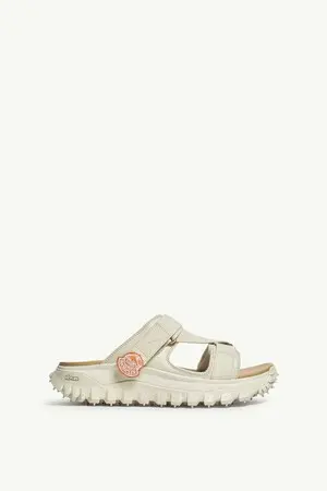 MONCLER X GILGA FARM DESIGNED BY DONALD GLOVER X Gilga Farm Donald Glover Trailgrip Vela Leather Sandals - White
