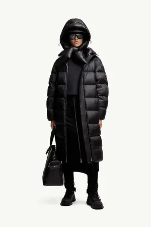 MONCLER X EDWARD ENNINFUL Thiol Long Down Jacket - Black