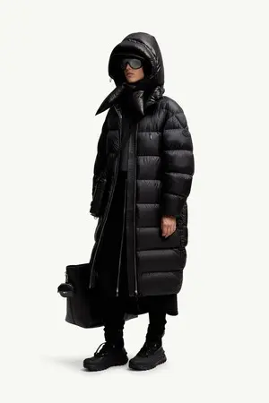 MONCLER X EDWARD ENNINFUL Cotton Gabardine Midi Skirt - Black