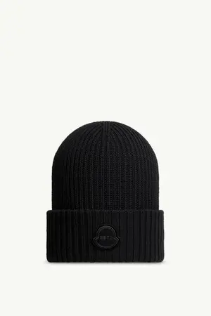 MONCLER X EDWARD ENNINFUL Wool Beanie - Black