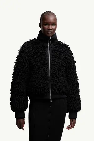 MONCLER X EDWARD ENNINFUL Wool Blend Zip-up Cardigan