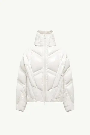 MONCLER X A$AP ROCKY Bahianinha Hooded Short Down Jacket - White