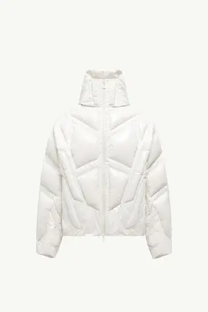 MONCLER X A$AP ROCKY Bahianinha Hooded Short Down Jacket - White
