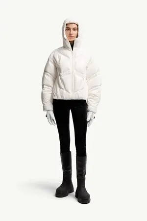 MONCLER X A$AP ROCKY Bahianinha Hooded Short Down Jacket - White