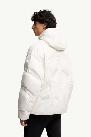 MONCLER X A$AP ROCKY Bahianinha Hooded Short Down Jacket - White