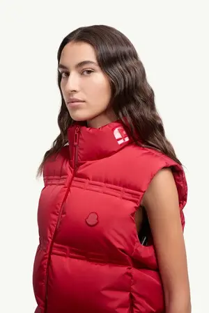 MONCLER X A$AP ROCKY Sparky Down Vest - Red