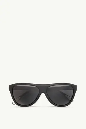 Moncler Incline Pilot Sunglasses - Black