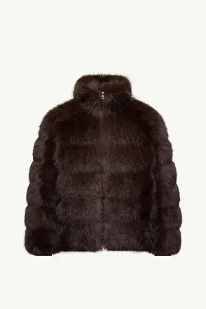 MONCLER X A$AP ROCKY Awge Maya Short Down Jacket - Brown