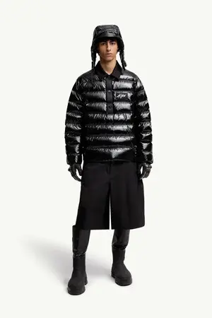 MONCLER X A$AP ROCKY Vardar Down Polo Shirt Jacket - Black