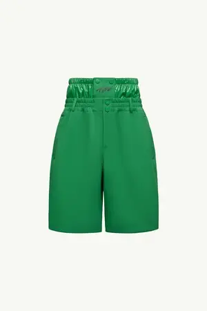 MONCLER X A$AP ROCKY Logo Print Shorts - Green