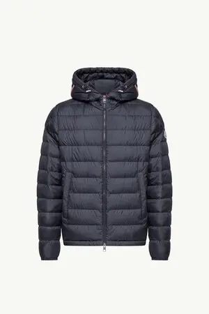 Moncler Vermeille Hooded Short Down Jacket - Blue