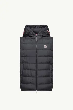 Moncler Marseillan Hooded Down Vest - Black