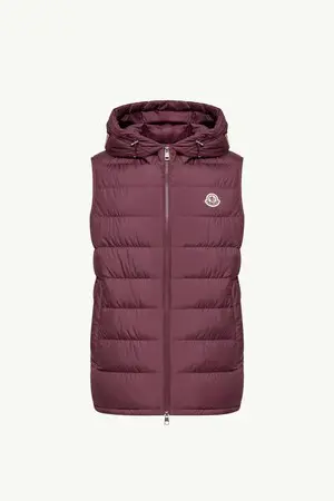 Moncler Marseillan Hooded Down Vest Red