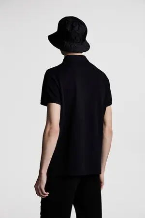Moncler Logo Patch Polo Shirt - Black