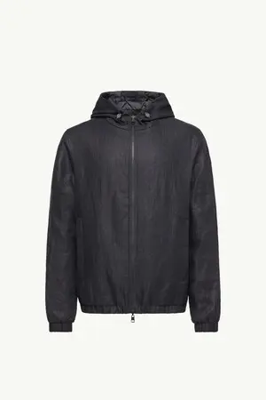 Moncler Duguay Reversible Hooded Jacket Blue