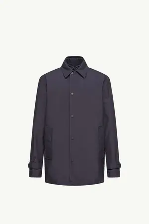 Moncler Brecon Mid-length 3-in-1 Down Shirt Jacket - Blue