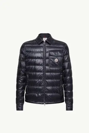 Moncler Mourillon Down Shirt Jacket - Blue
