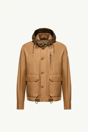 Moncler Montmirail Twill Shirt Jacket - Beige