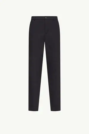 Moncler Technical Linen Blend Pants - Blue