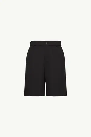 Moncler Seersucker Shorts - Black