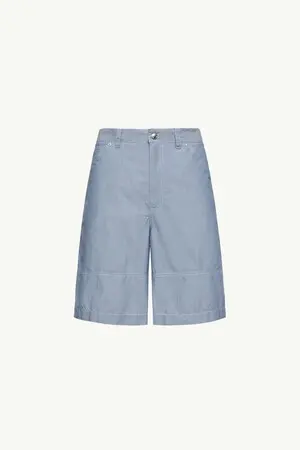 Moncler Chambray Cargo Shorts