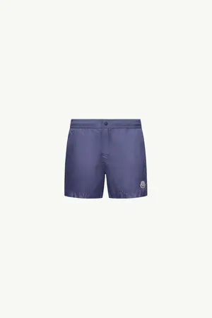 Moncler Logo Swim Shorts - Blue