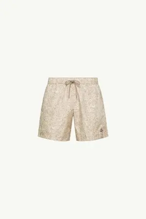 Moncler Paisley Print Swim Shorts - Beige