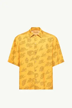 Moncler Space Monduck Short Sleeve Shirt - Yellow
